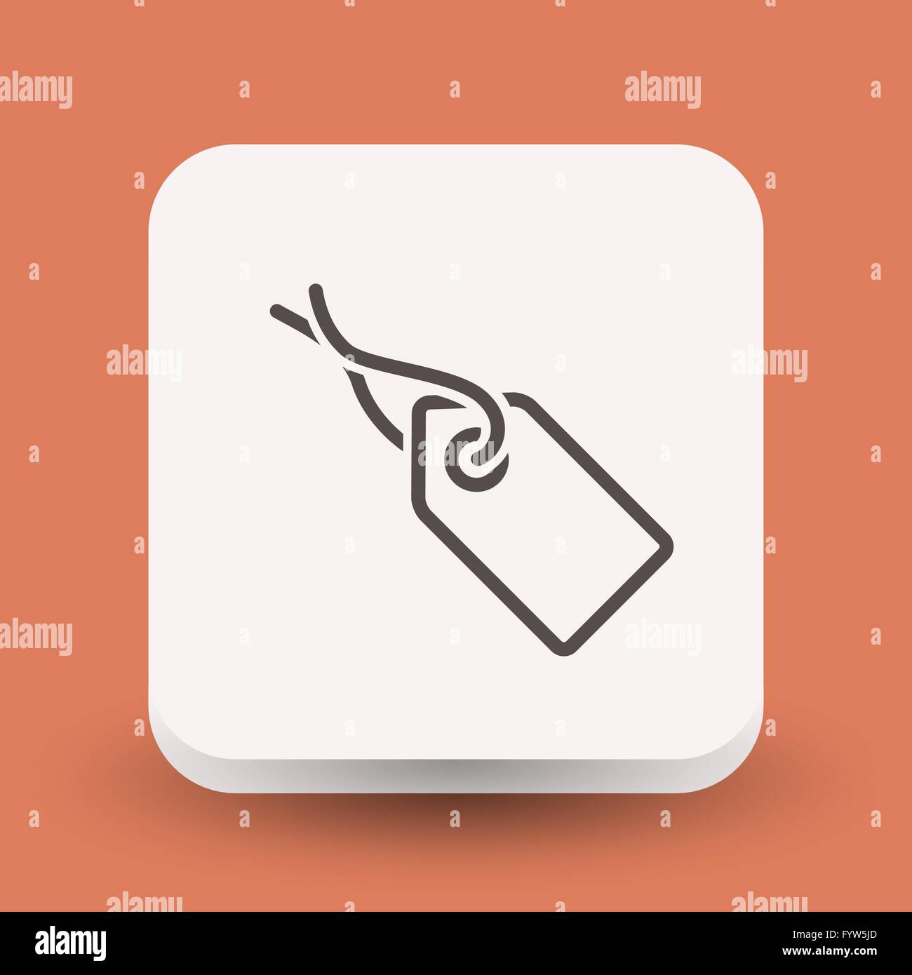 Pictograph of tag. Vector concept illustration for design. Eps 10 Stock ...
