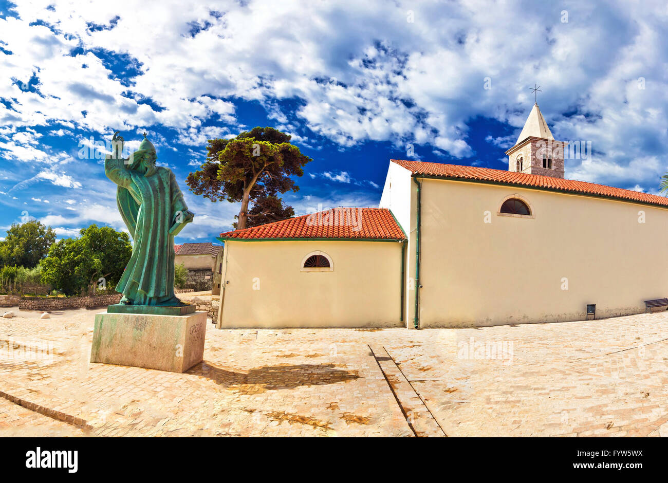 Grgur Ninski square in Nin Stock Photo - Alamy