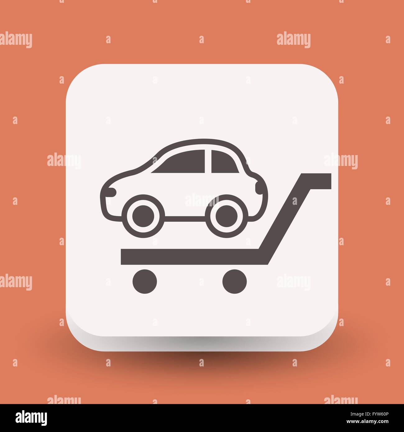 Pictograph of car. Vector concept illustration for design. Eps 10 Stock ...