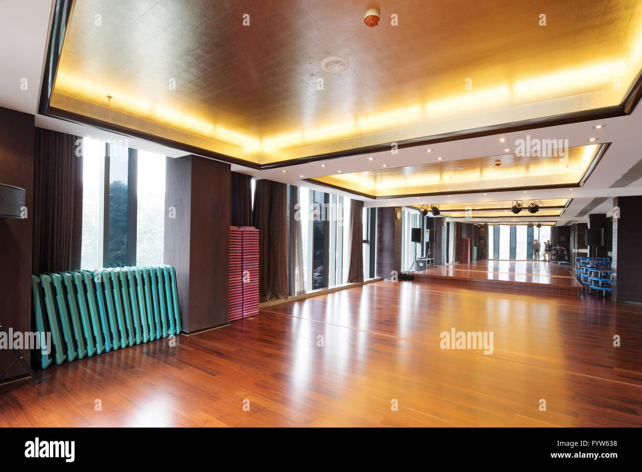 interior of modern dance room Stock Photo - Alamy