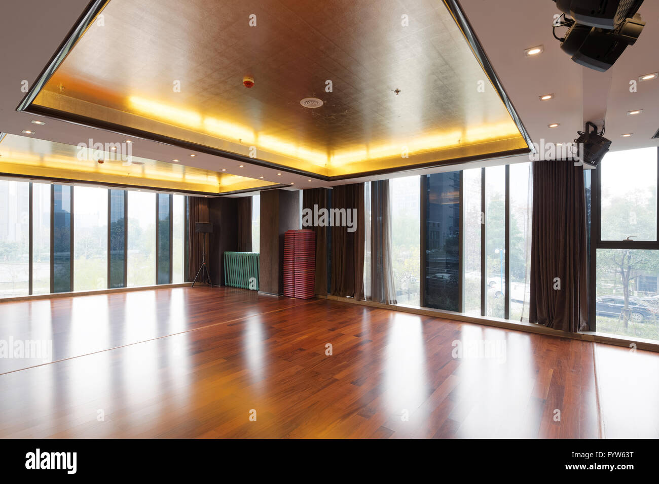 interior of modern dance room Stock Photo - Alamy