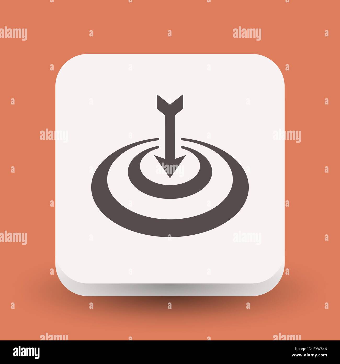 Pictograph of target. Vector concept illustration for design. Eps 10 ...