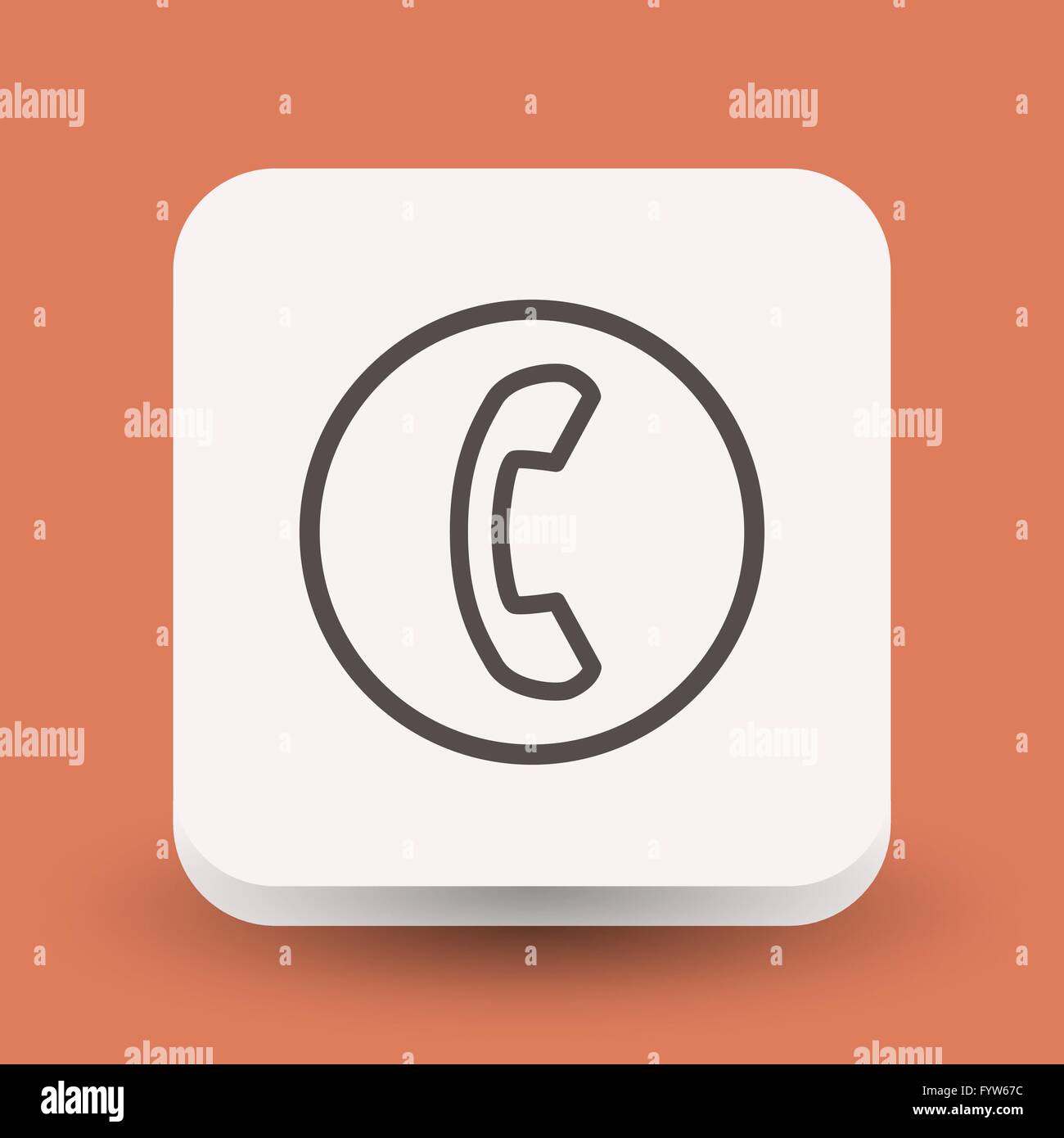 Pictograph of phone. Vector concept illustration for design. Eps 10 ...