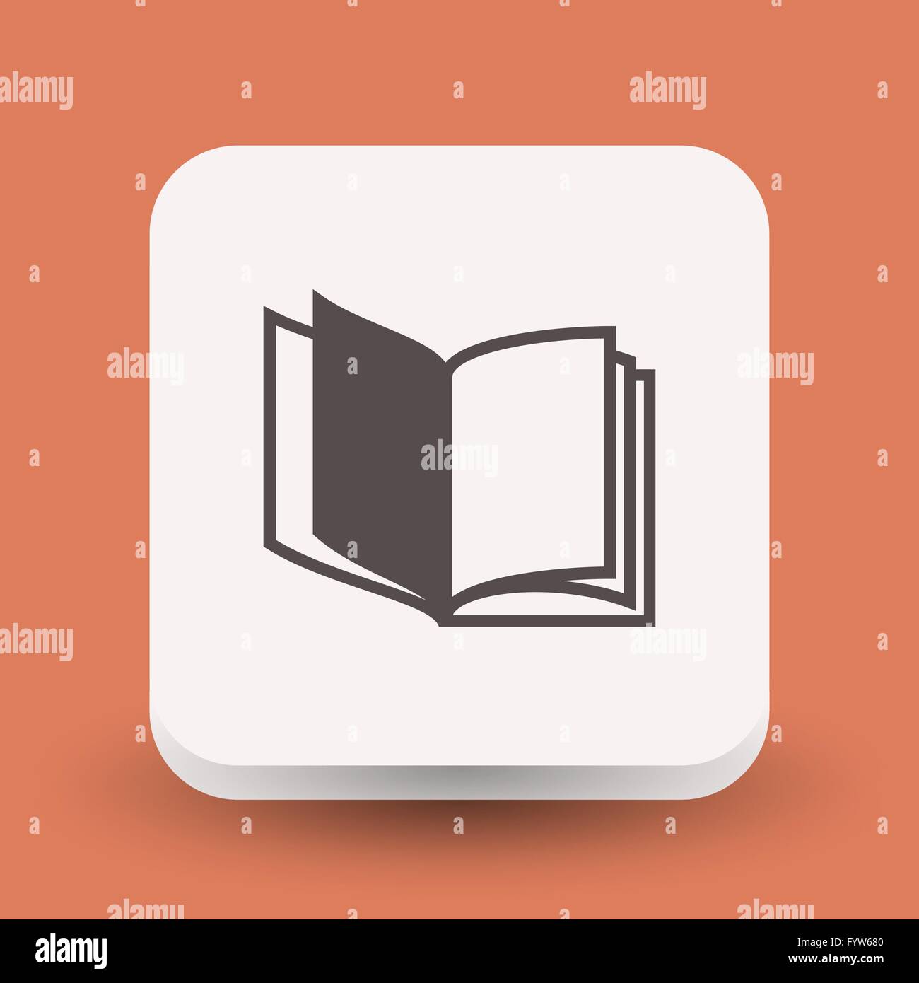 Pictograph of book. Vector concept illustration for design. Eps 10 ...
