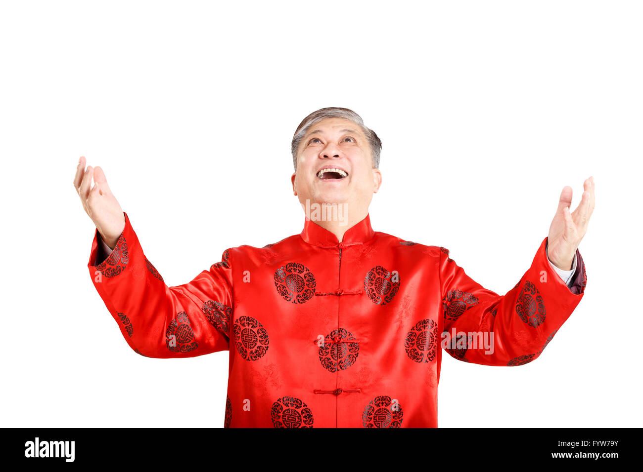portrait of old men in mandarin with gesture Stock Photo - Alamy