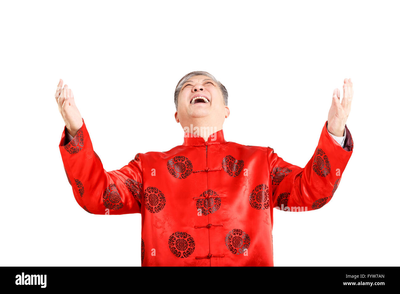 portrait of old men in mandarin with gesture Stock Photo - Alamy