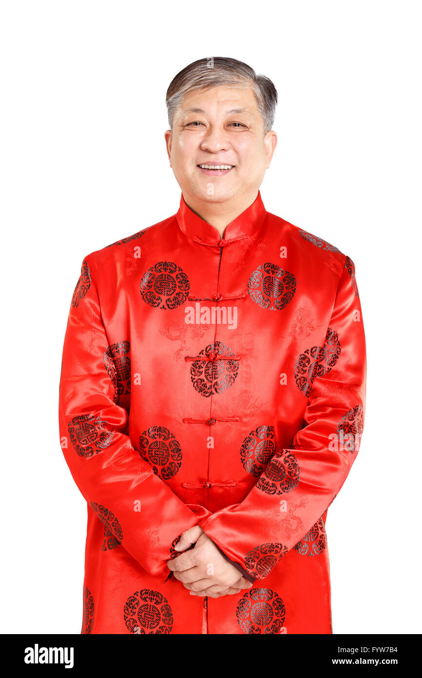 portrait of old men in mandarin with gesture Stock Photo - Alamy