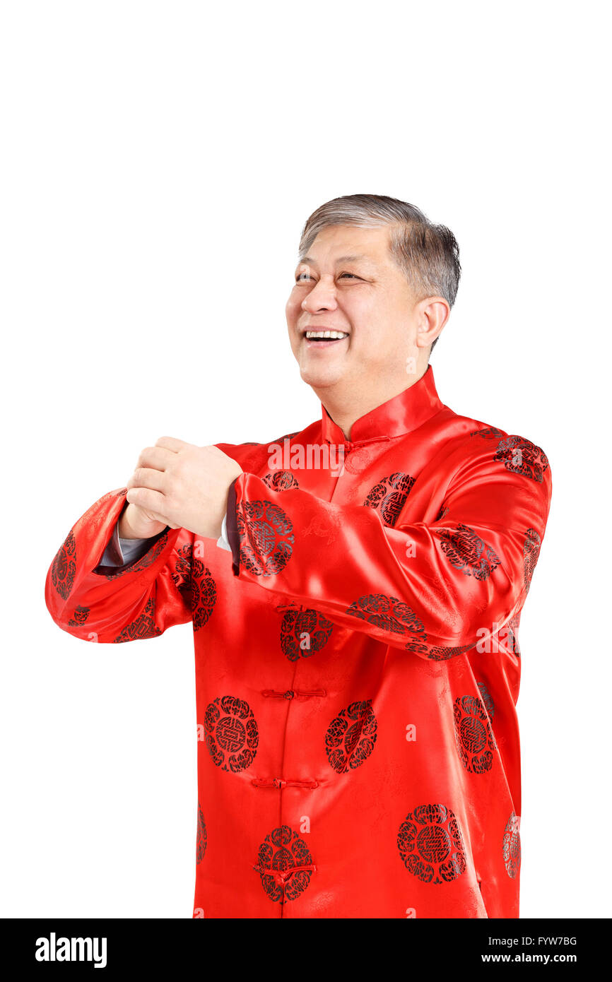 portrait of old men in mandarin with gesture Stock Photo - Alamy