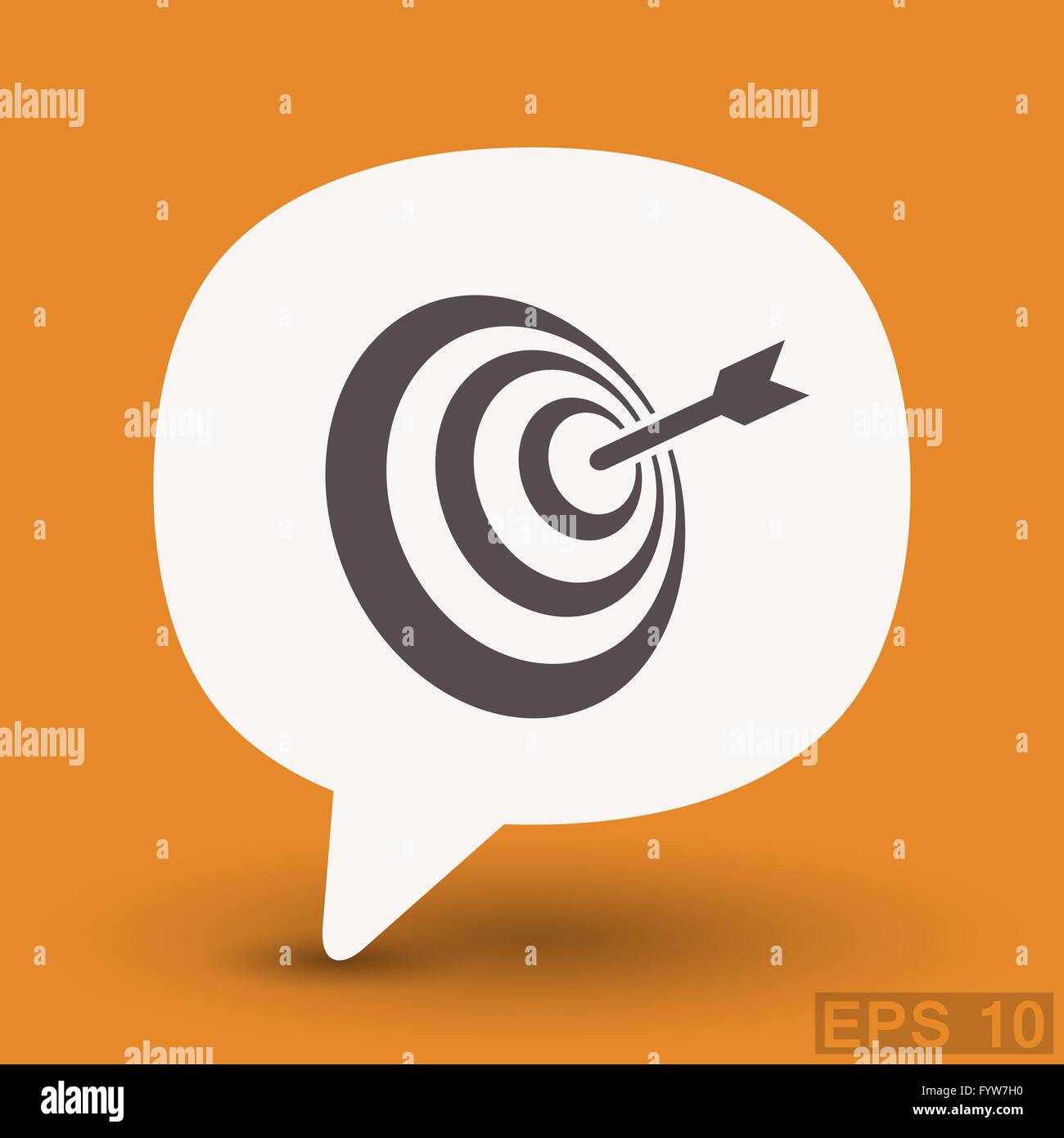 Pictograph of target. Vector concept illustration for design. Eps 10 ...