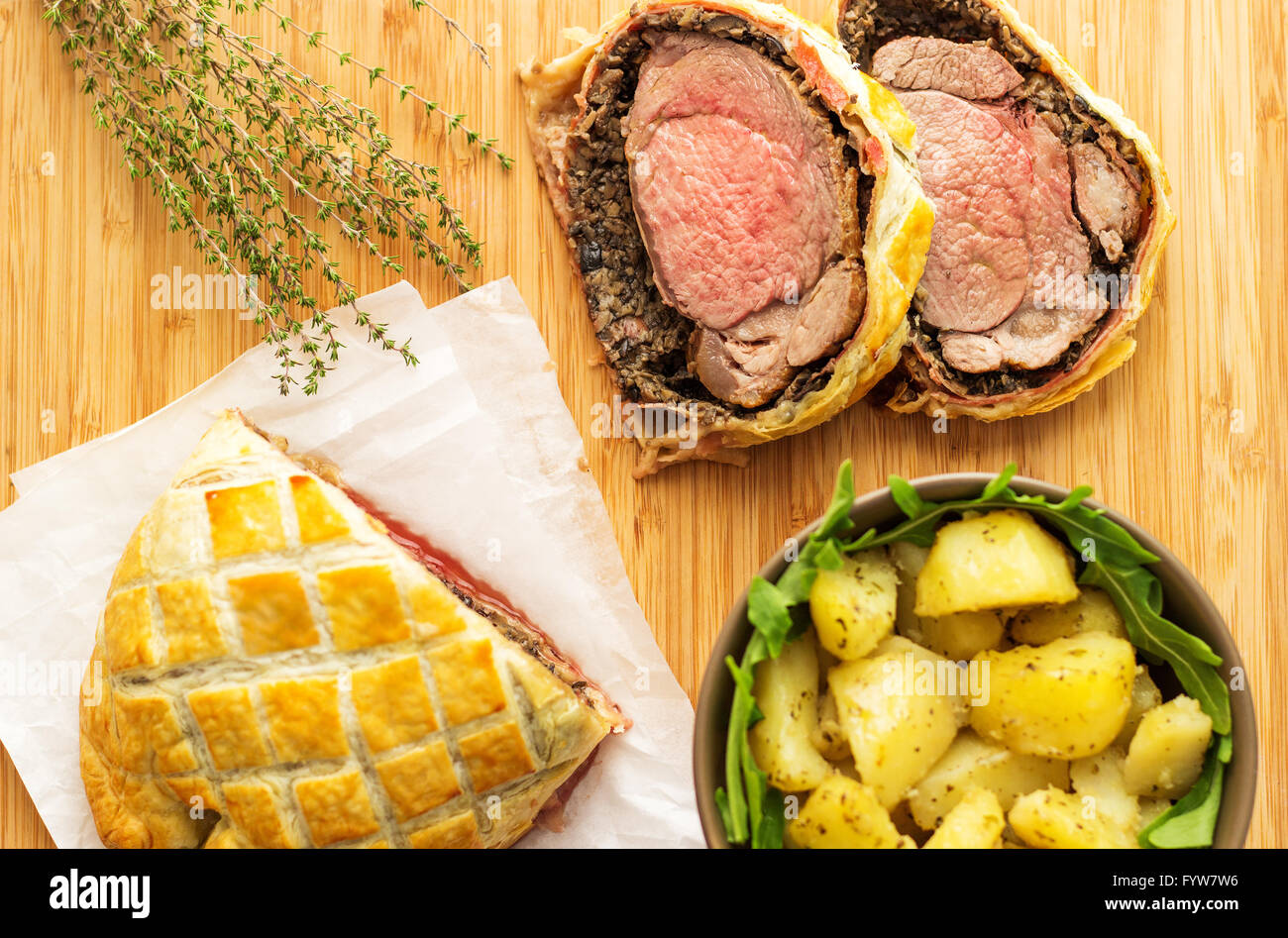 Easy Traditional Beef Wellington Stock Photo - Alamy