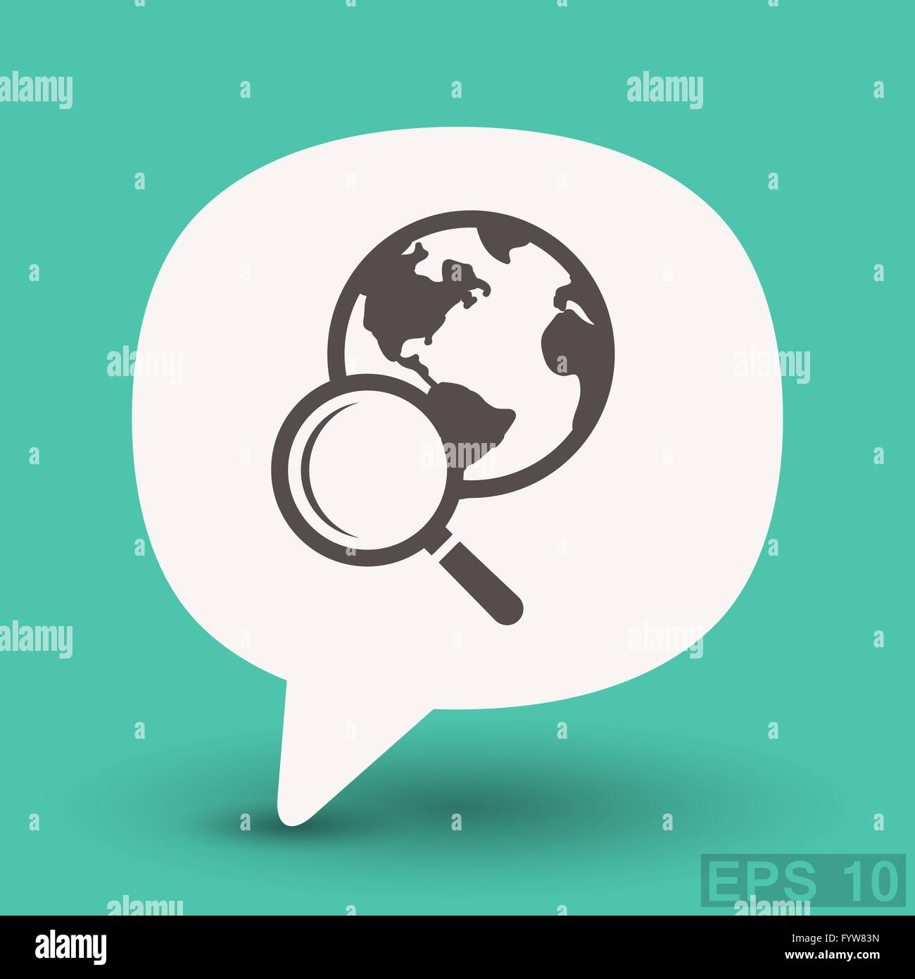 Pictograph of search. Vector concept illustration for design. Eps 10 ...