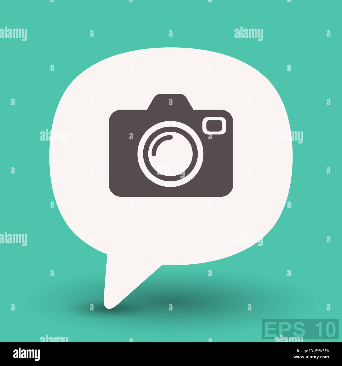 Pictograph of camera. Vector concept illustration for design. Eps 10 ...