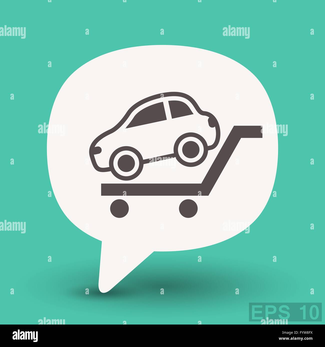 Pictograph of car. Vector concept illustration for design. Eps 10 Stock ...