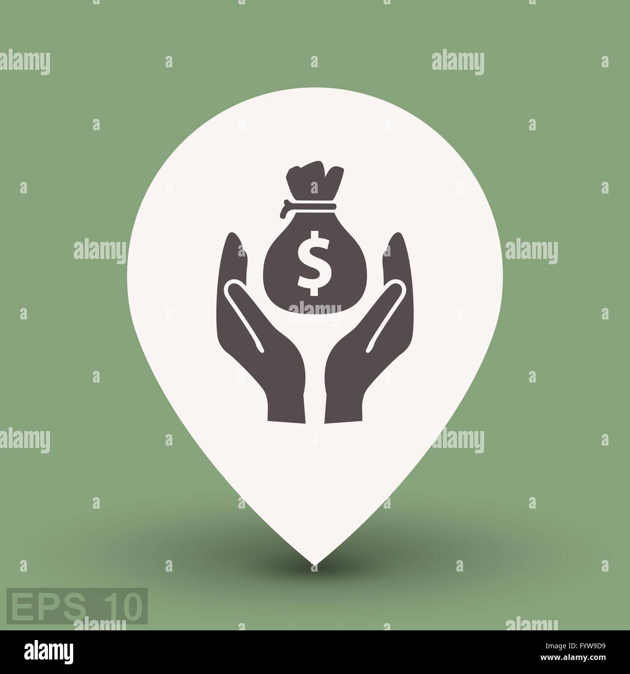 Pictograph of money. Vector concept illustration for design. Eps 10 ...