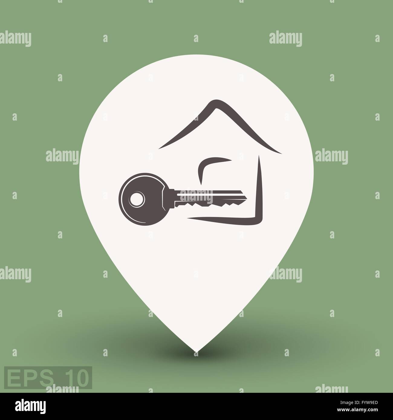 Pictograph of key. Vector concept illustration for design. Eps 10 Stock ...