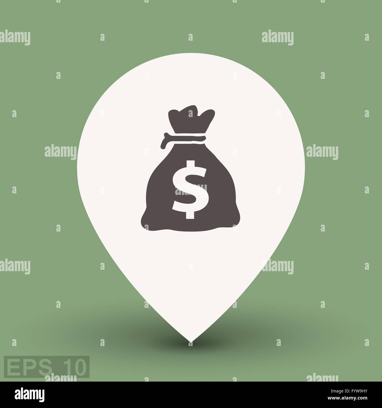 Pictograph of money. Vector concept illustration for design. Eps 10 ...