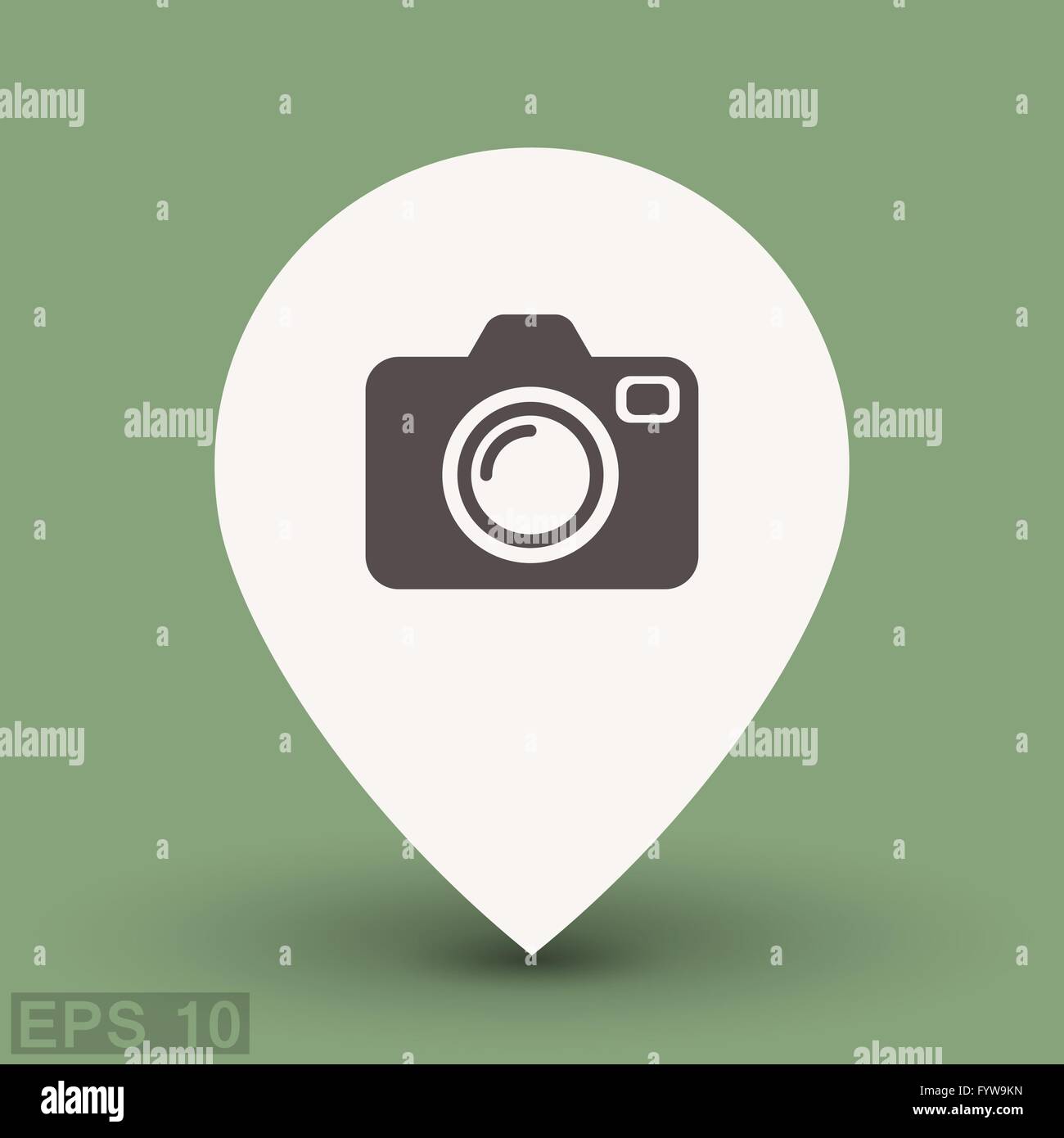 Pictograph of camera. Vector concept illustration for design. Eps 10 ...
