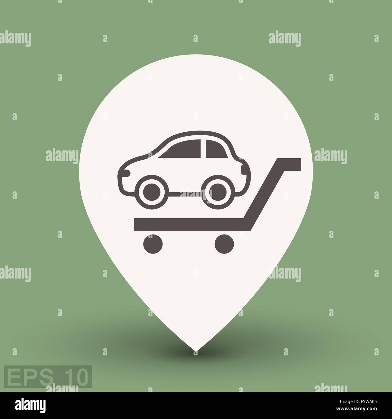 Pictograph of car. Vector concept illustration for design. Eps 10 Stock ...