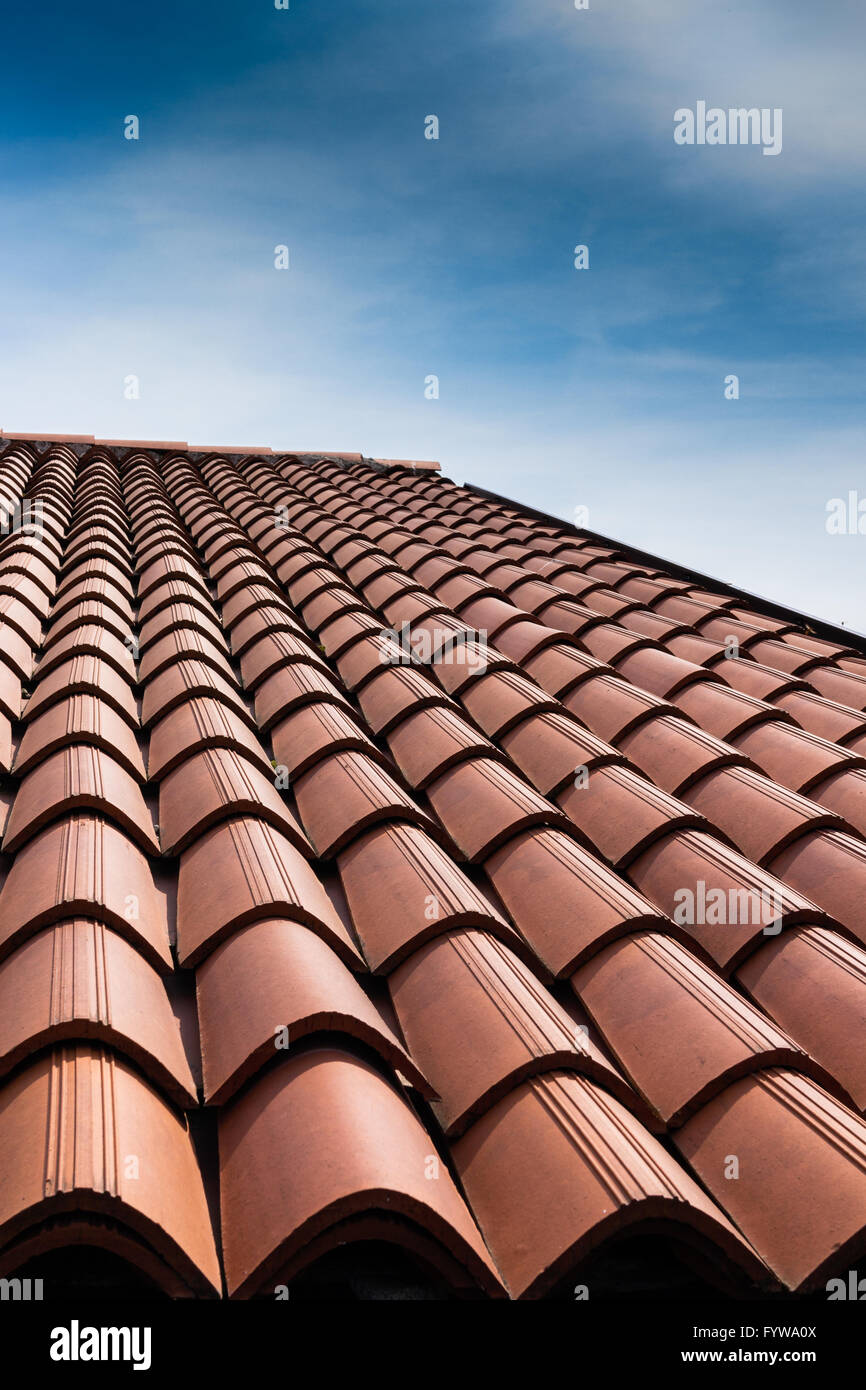 Yellow clay roof tile background hi-res stock photography and images ...