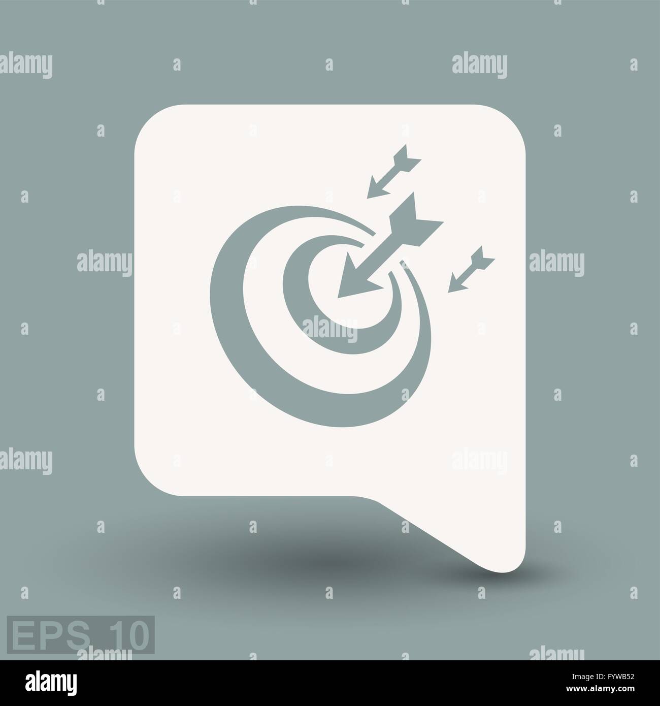 Pictograph of target. Vector concept illustration for design. Eps 10 ...