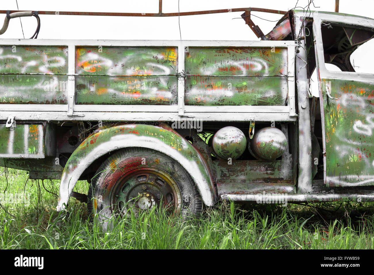 Pickup truck painting Stock Photo - Alamy
