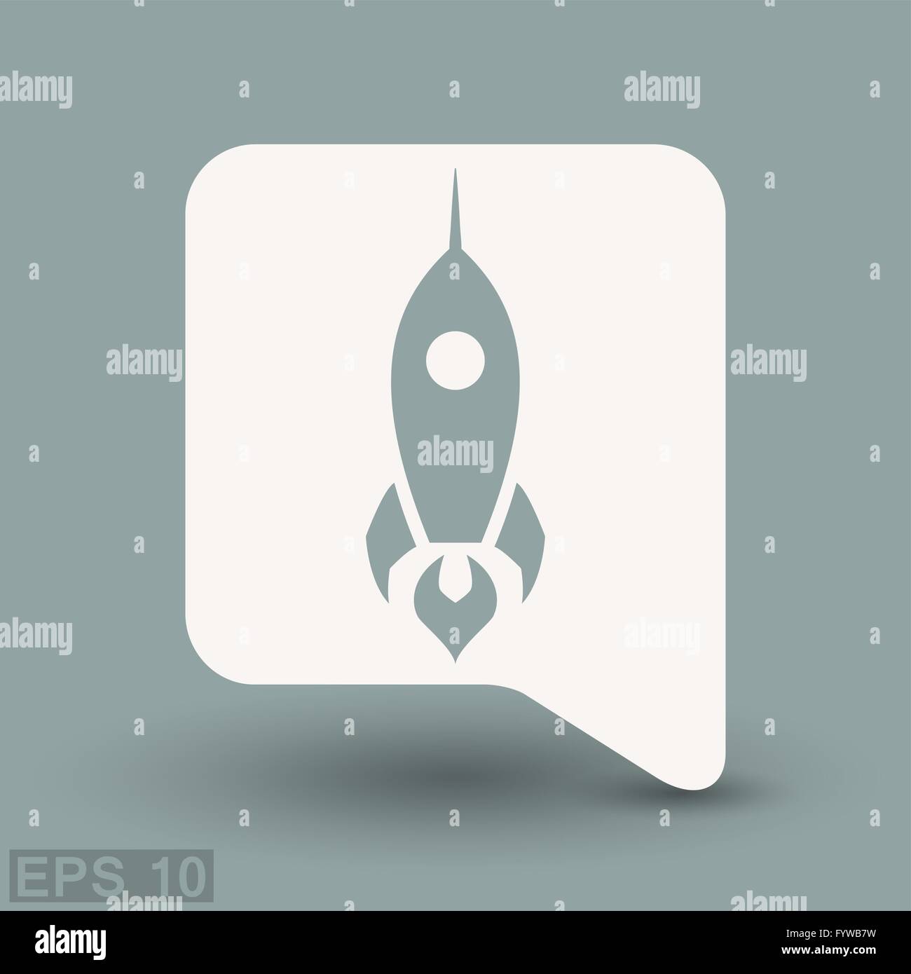 Rocket icon. Vector concept illustration for design. Eps 10 Stock ...
