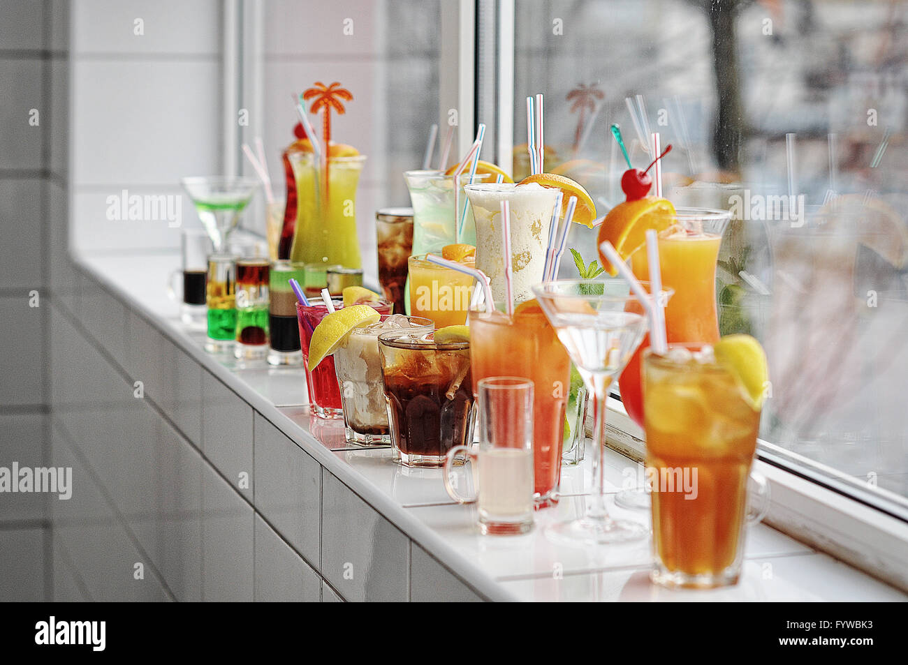 set of coctails Stock Photo - Alamy