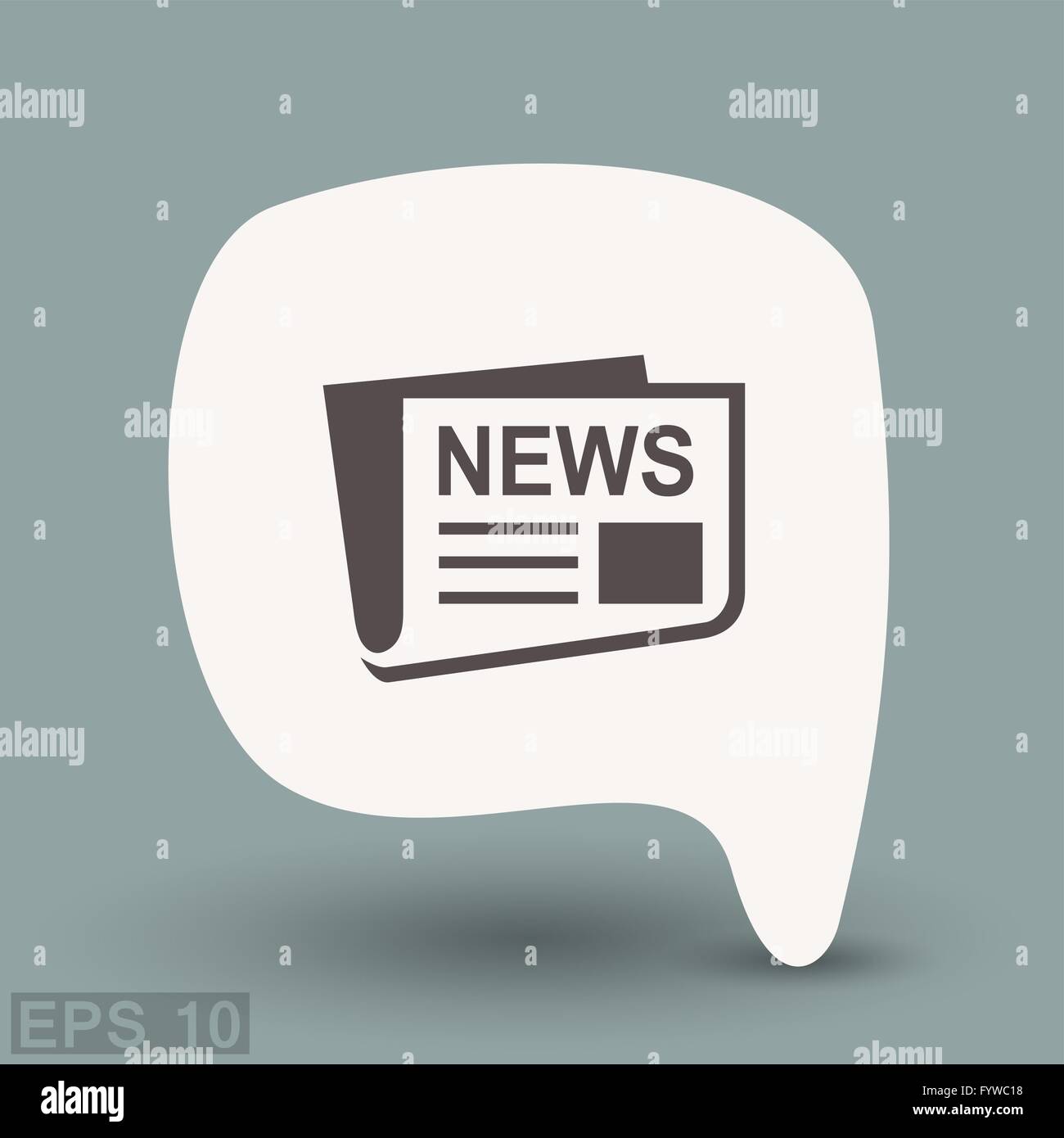 News icon. Vector concept illustration for design. Eps 10 Stock Vector ...