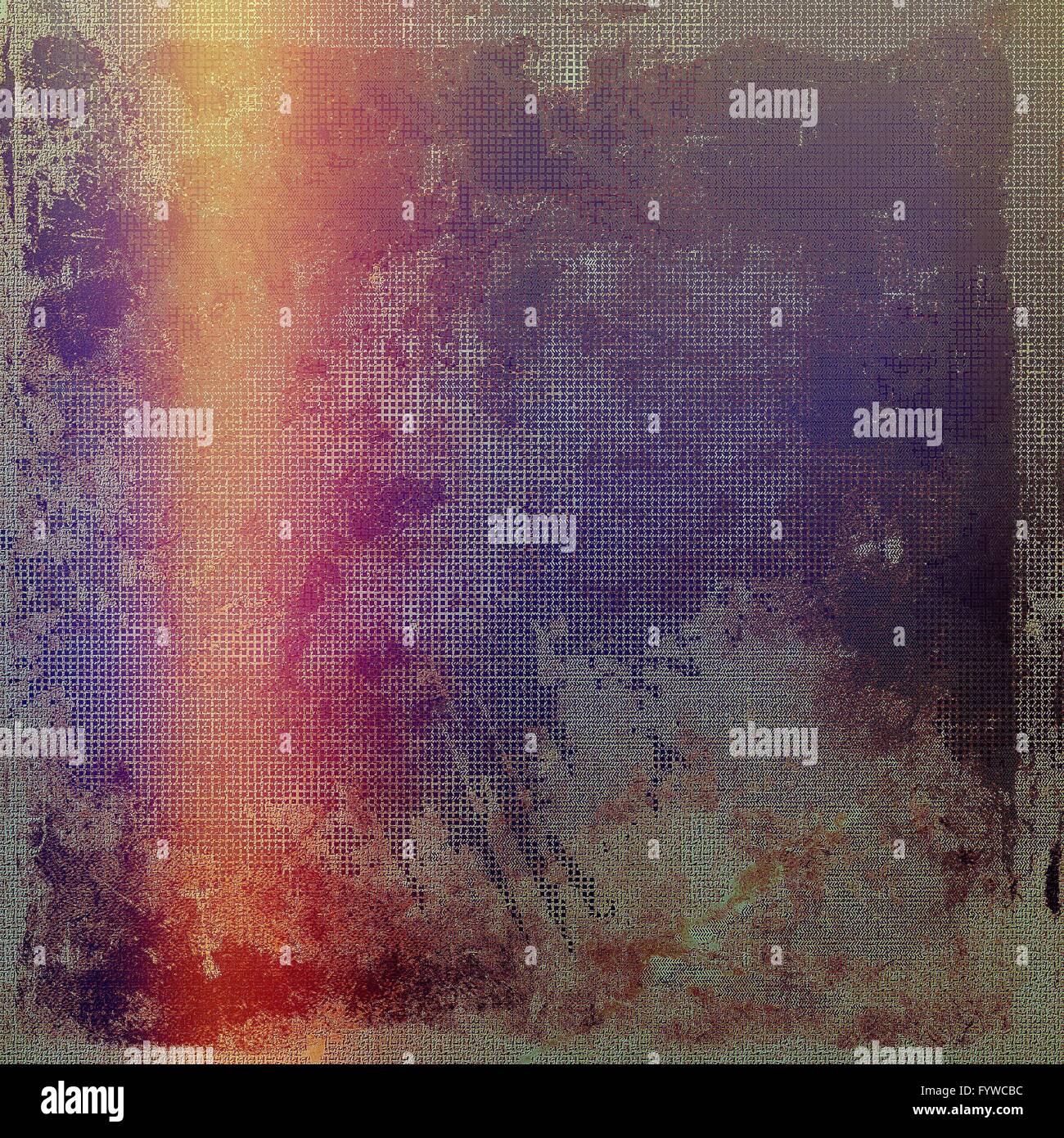 Damaged retro texture with grunge style elements and different color ...