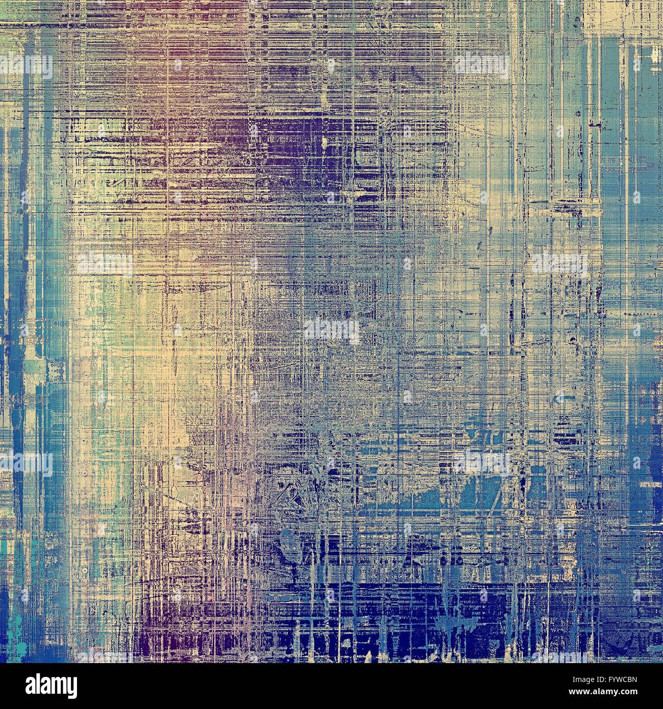 Old-style dirty background with textured vintage elements and different ...