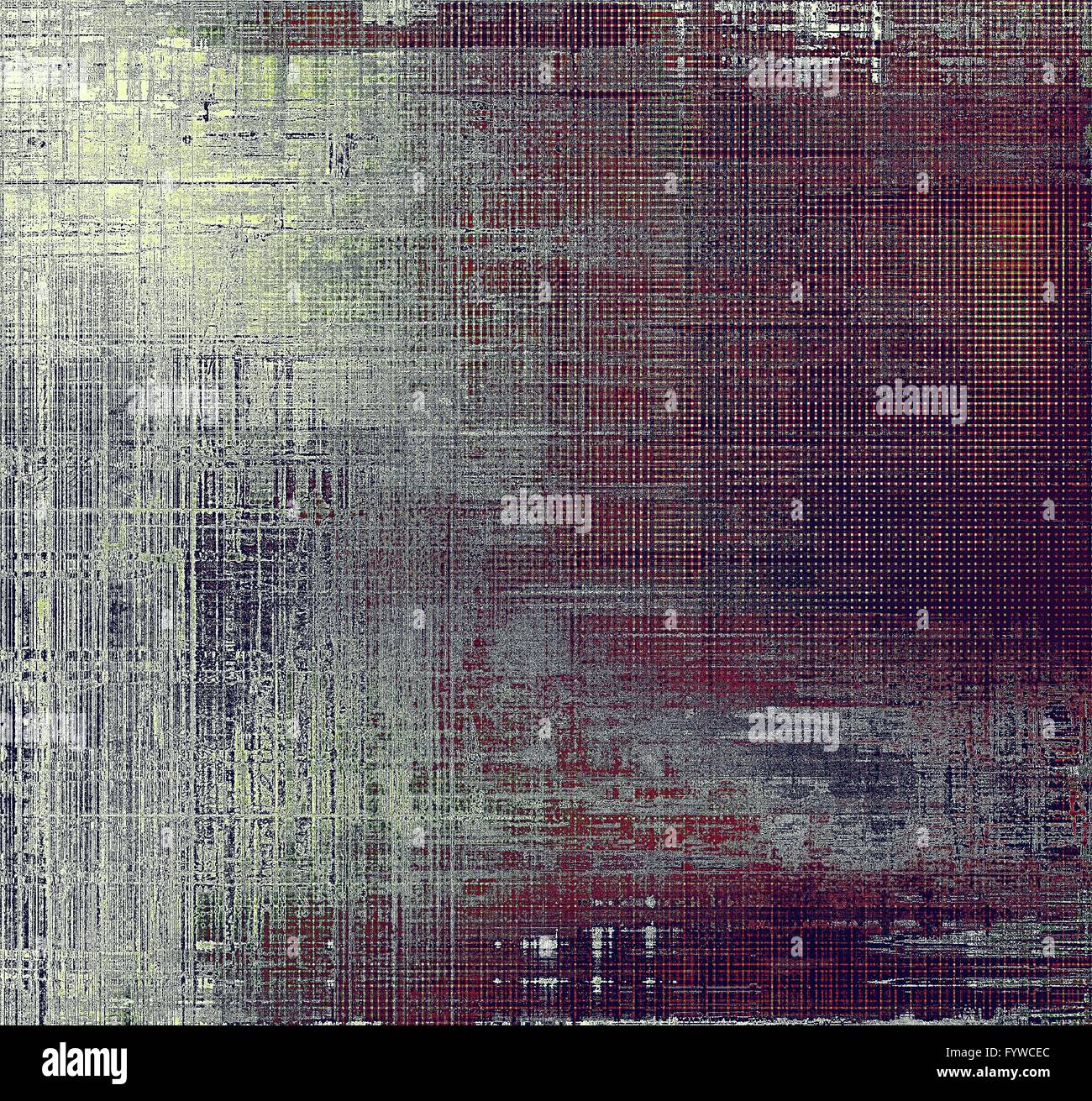 Damaged retro texture with grunge style elements and different color ...