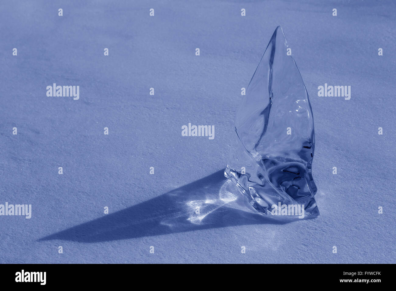 Beautiful transparent block of ice Stock Photo - Alamy