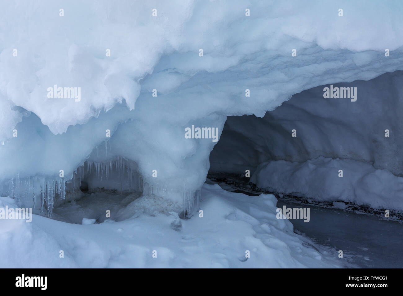 Snow caves of ice Stock Photo - Alamy