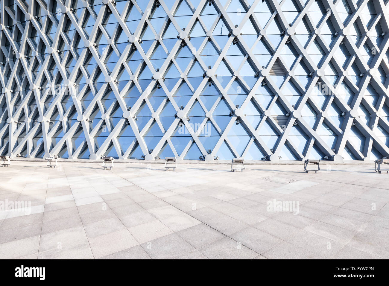 empty ground front of modern building Stock Photo - Alamy