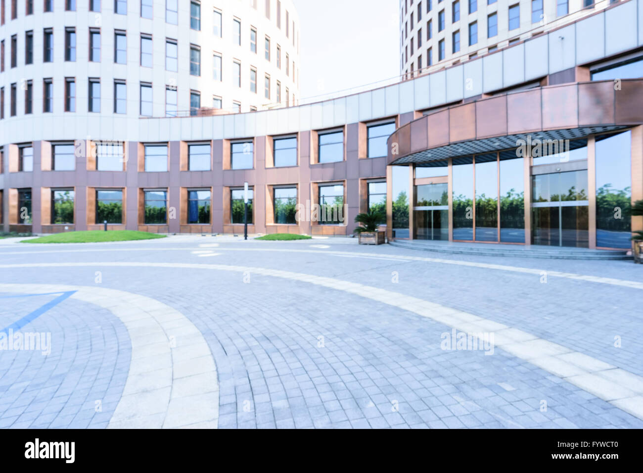 empty ground front of modern buildings Stock Photo - Alamy