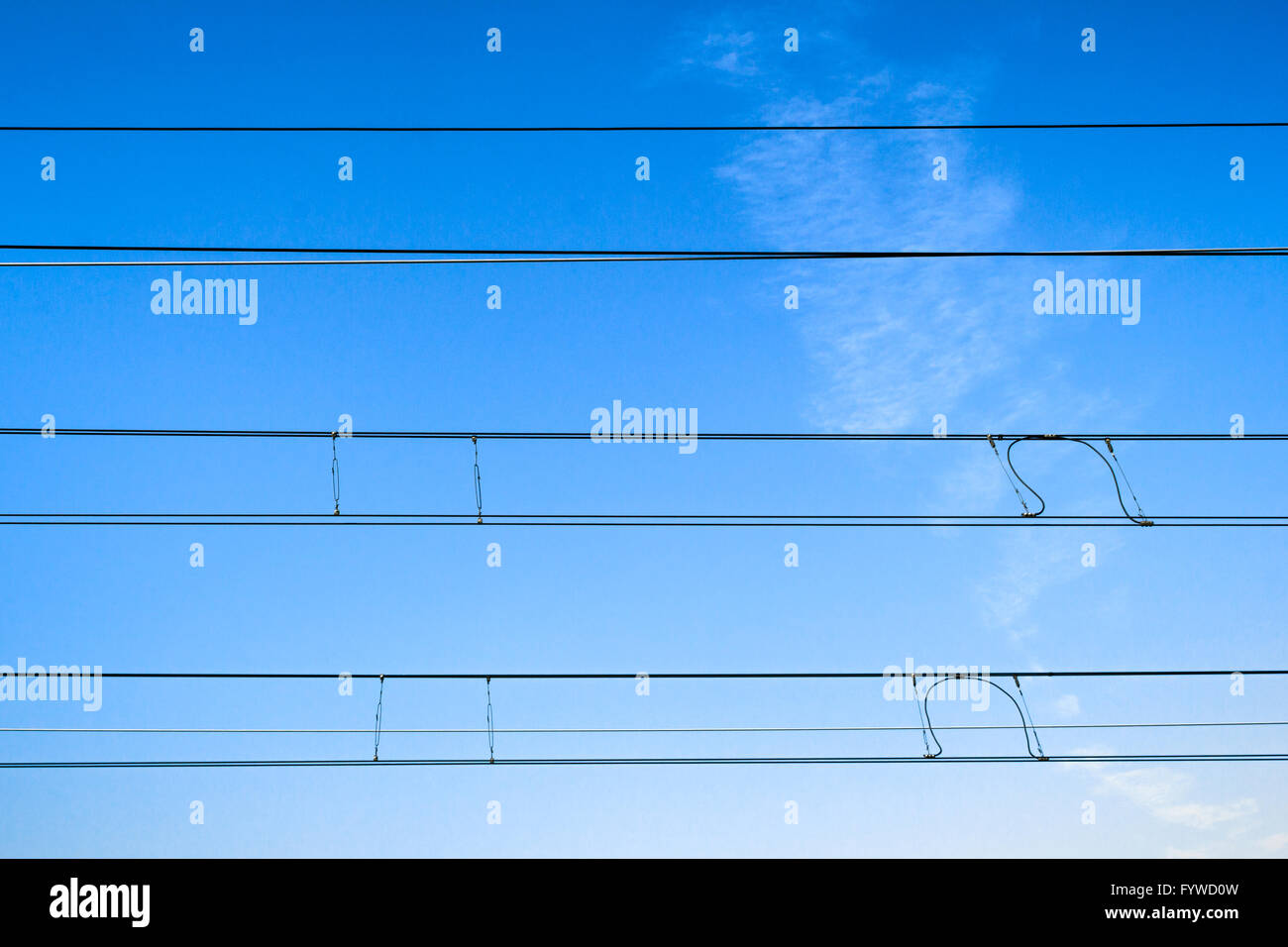 Train sky cable hi-res stock photography and images - Alamy
