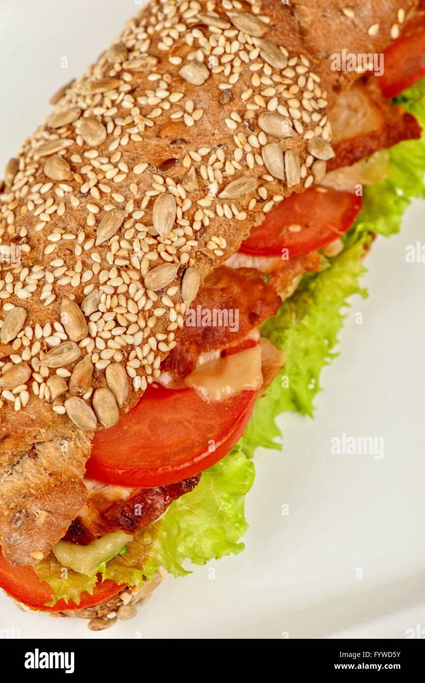 Big sandwich closeup Stock Photo - Alamy