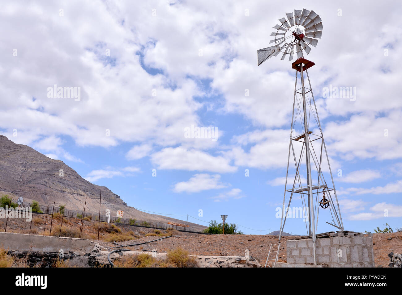 Classic Vintage Windmill Stock Photo - Alamy