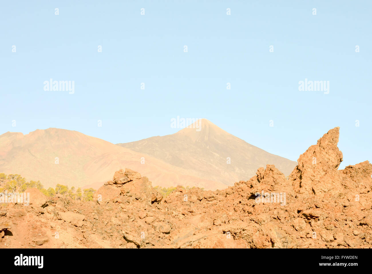 Volcan Basaltic Mountain Stock Photo - Alamy