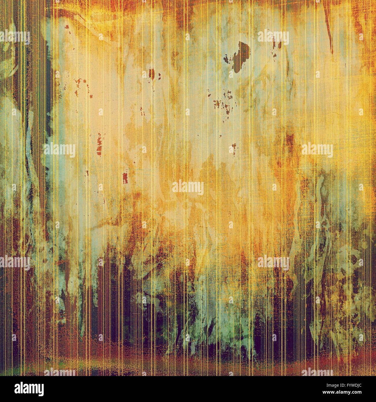 Damaged retro texture with grunge style elements and different color ...