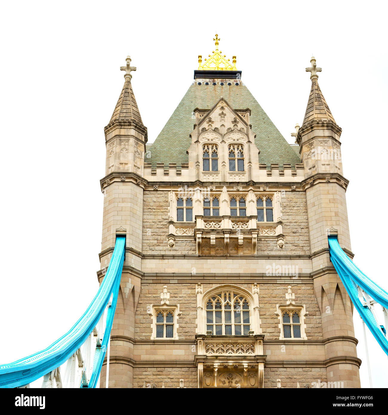 london tower in england old bridge and the cloudy sky Stock Photo - Alamy