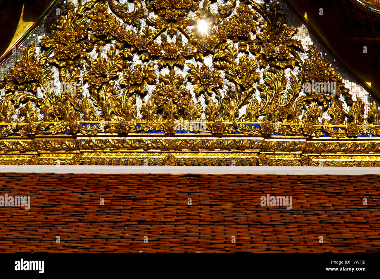 bangkok in the temple thailand abstract cross asia sky and colors Stock ...