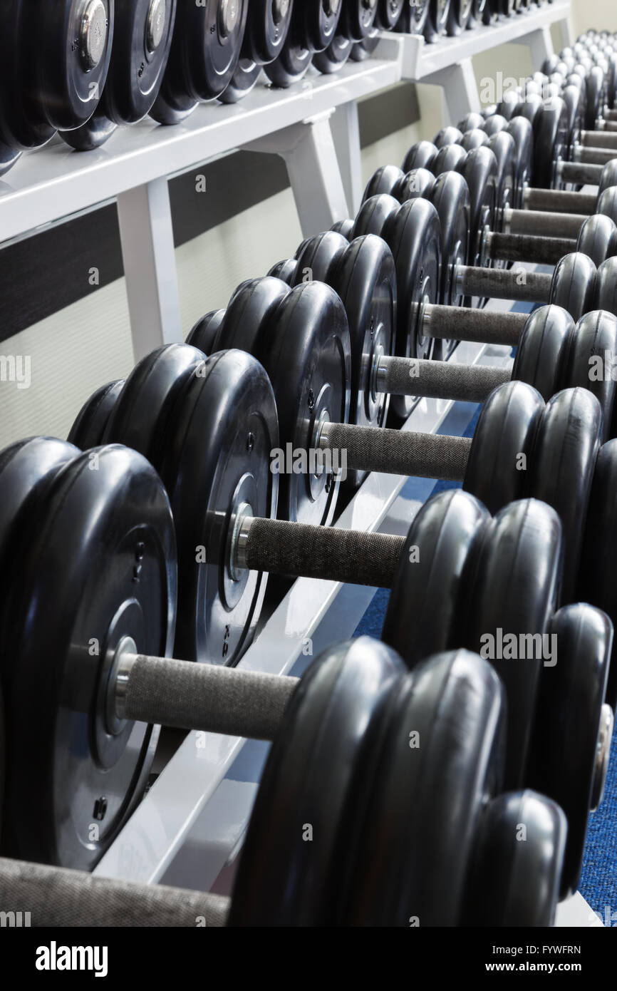 Solid steel dumbbell hi-res stock photography and images - Alamy