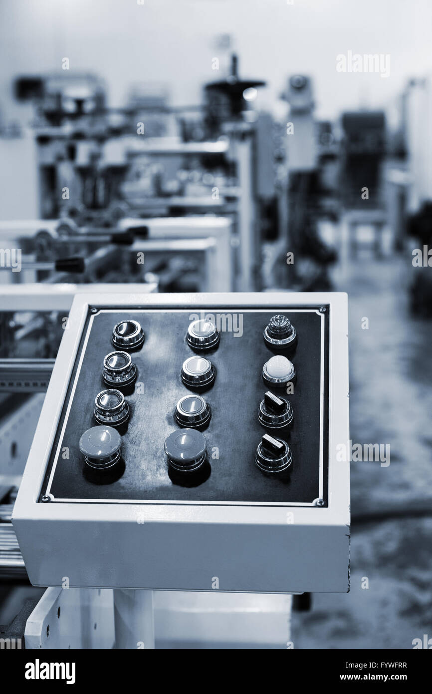 Control panel of equipment Stock Photo - Alamy
