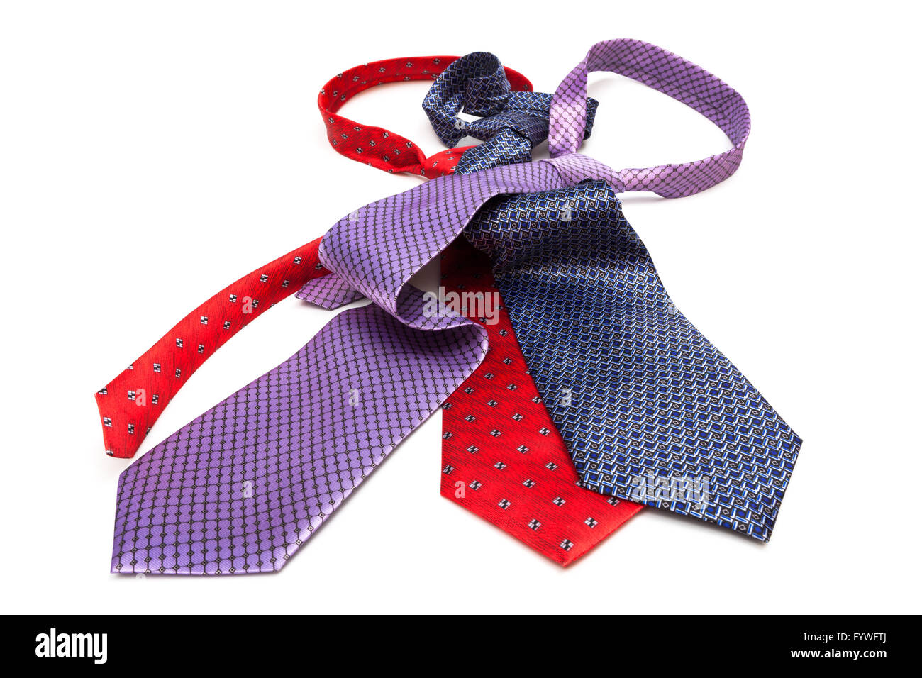 necktie on white background Stock Photo - Alamy