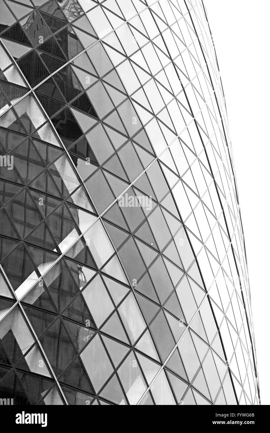 new building in london skyscraper financial district and window Stock ...