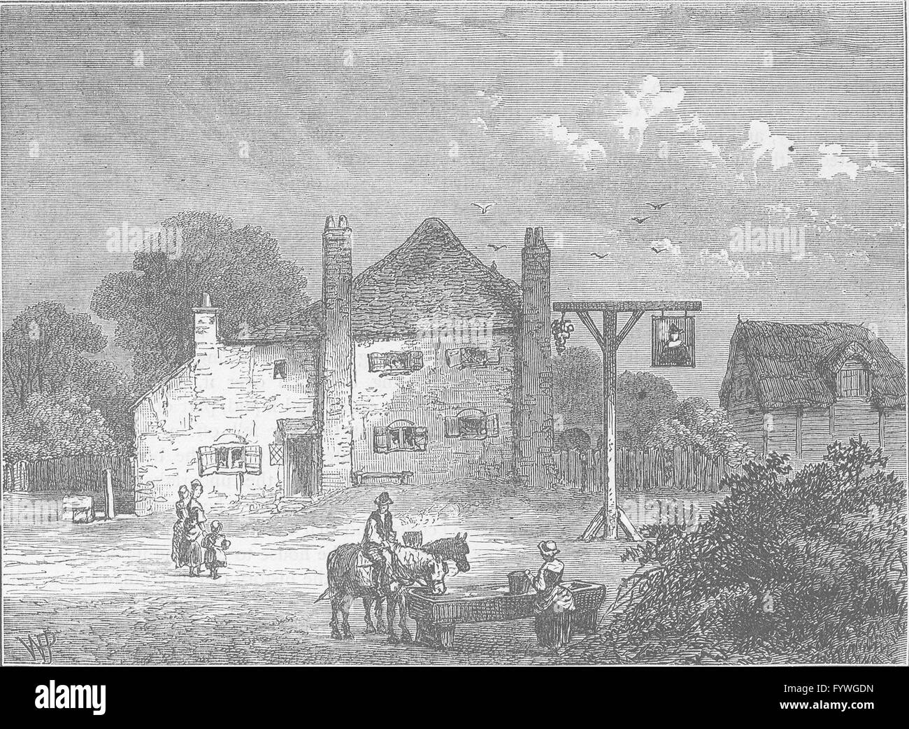 The mother red cap Black and White Stock Photos & Images - Alamy