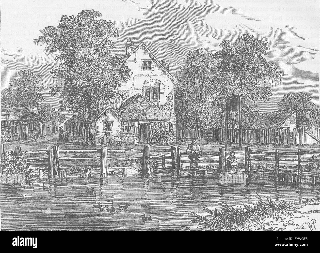 SOMERS TOWN: The "Brill," in 1780. London, antique print c1880 Stock ...