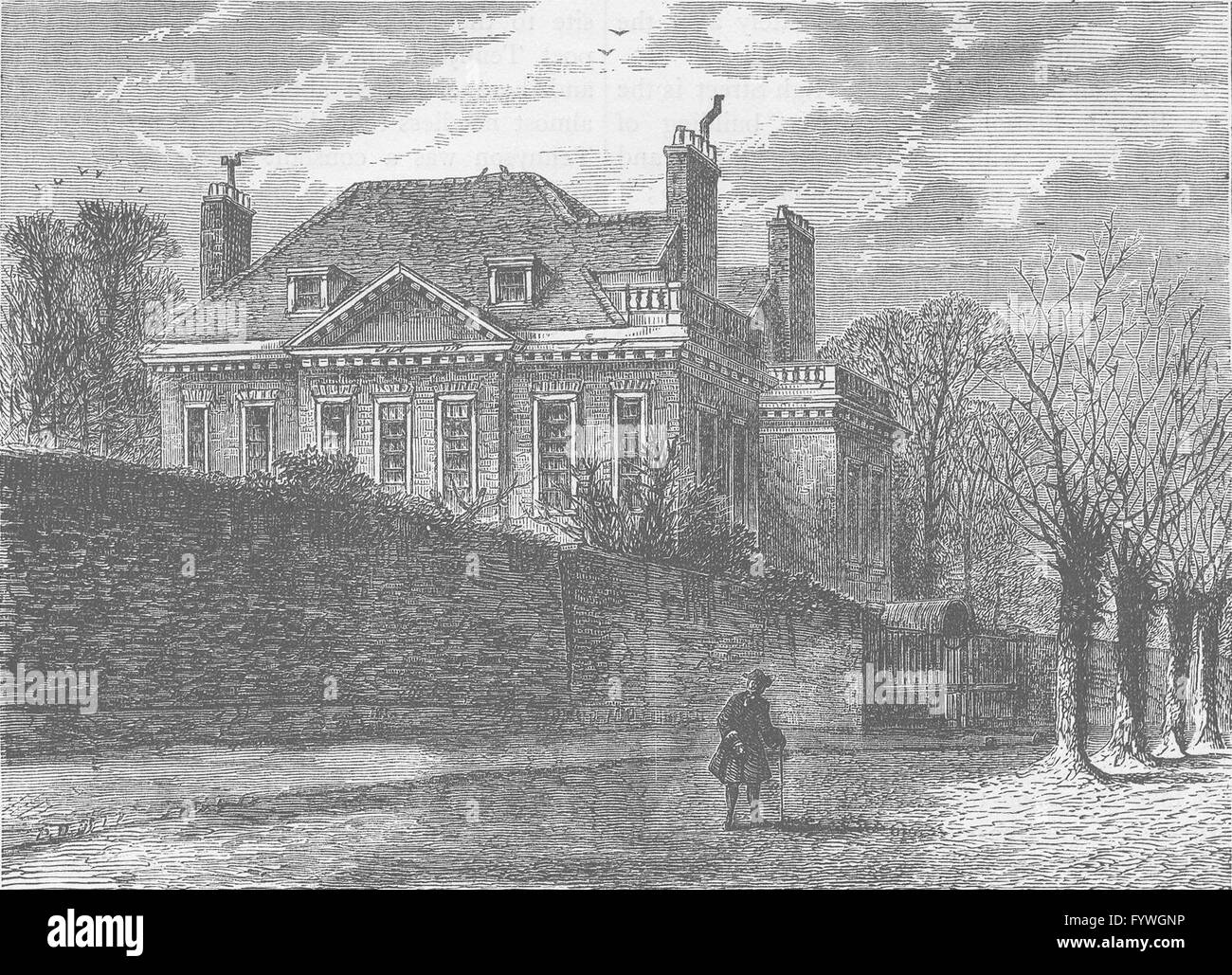 HAMPSTEAD: The old clock House, 1780. London, antique print c1880 Stock ...