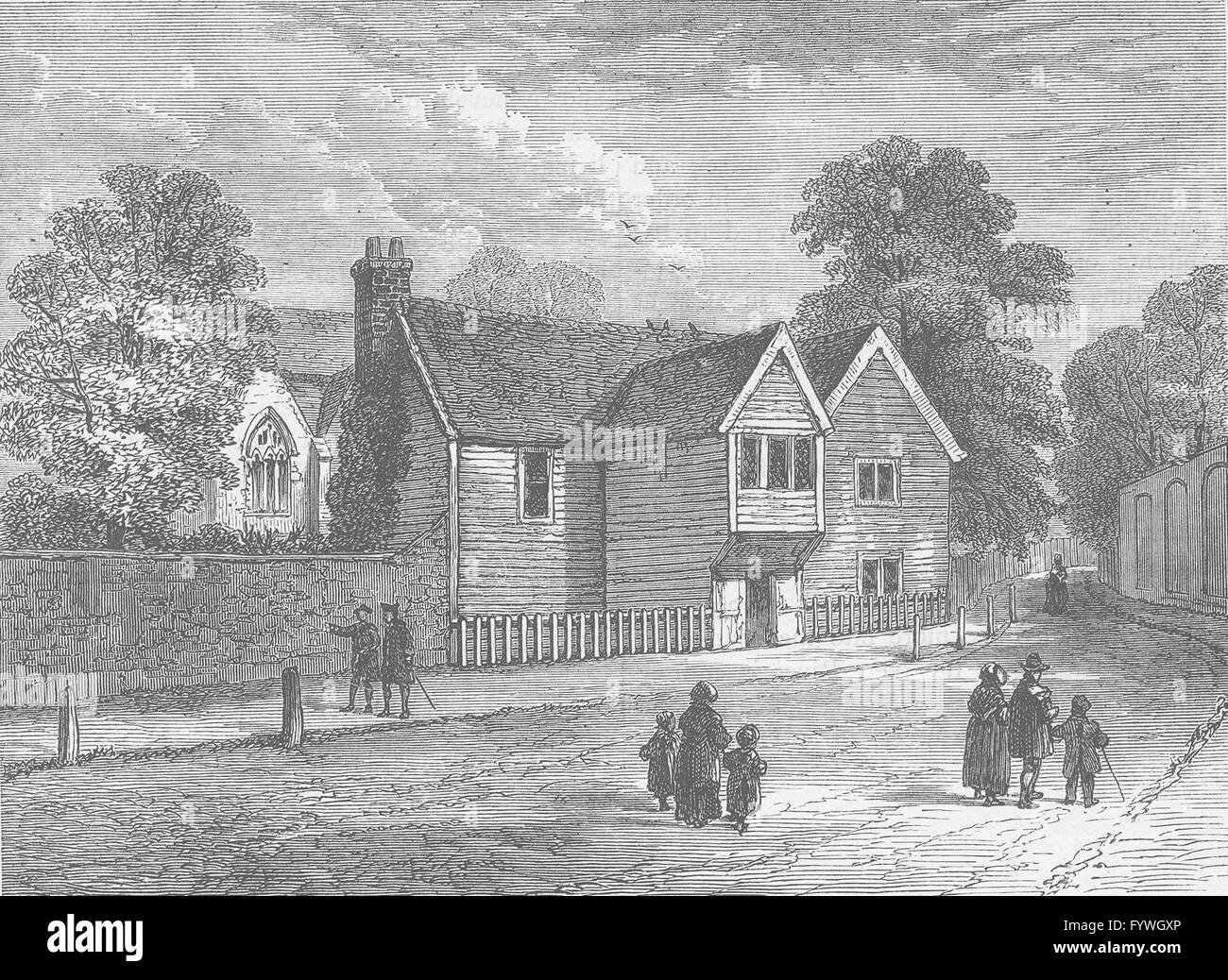 STOKE NEWINGTON: The Old Rectory, Stoke Newington, in 1858. London ...